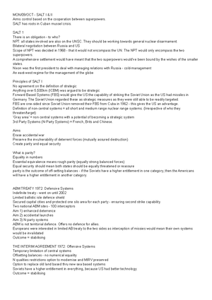 What did SALT I and SALT II achieve - The Strategic Arms Limitation ...