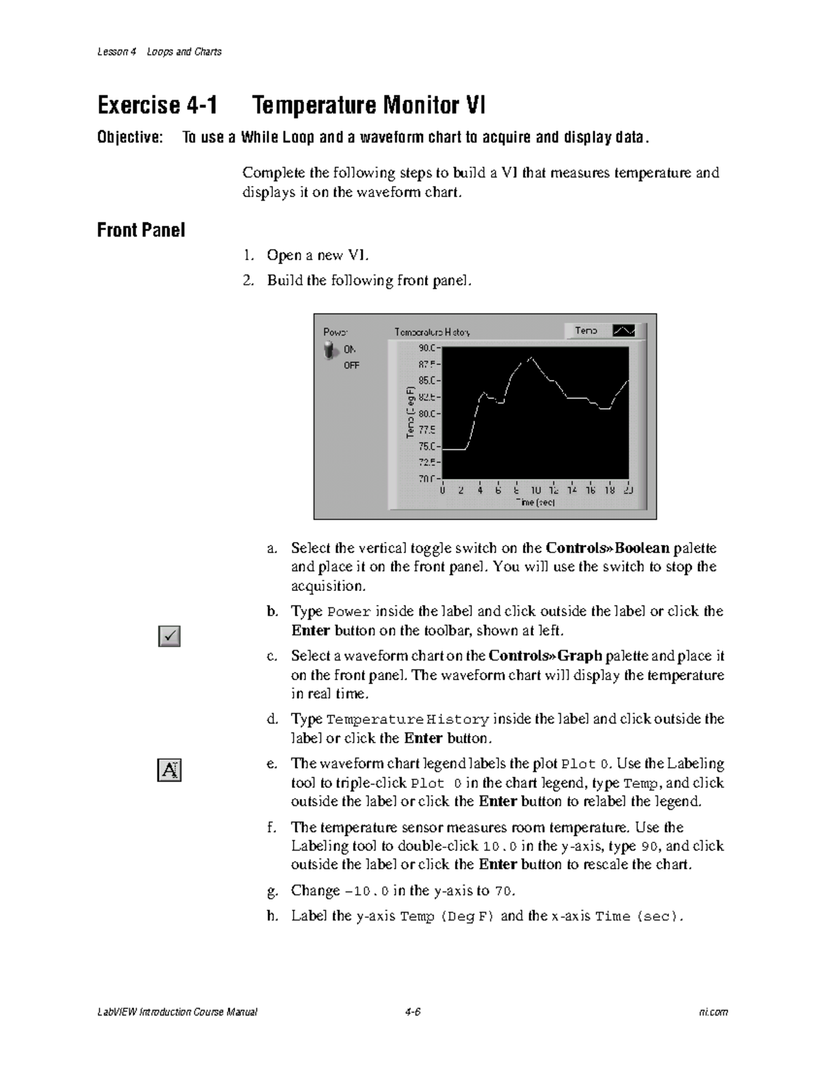 ME 120 Exercise 4A - LabVIEW Introduction Course Manual 4-6 ni Exercise ...