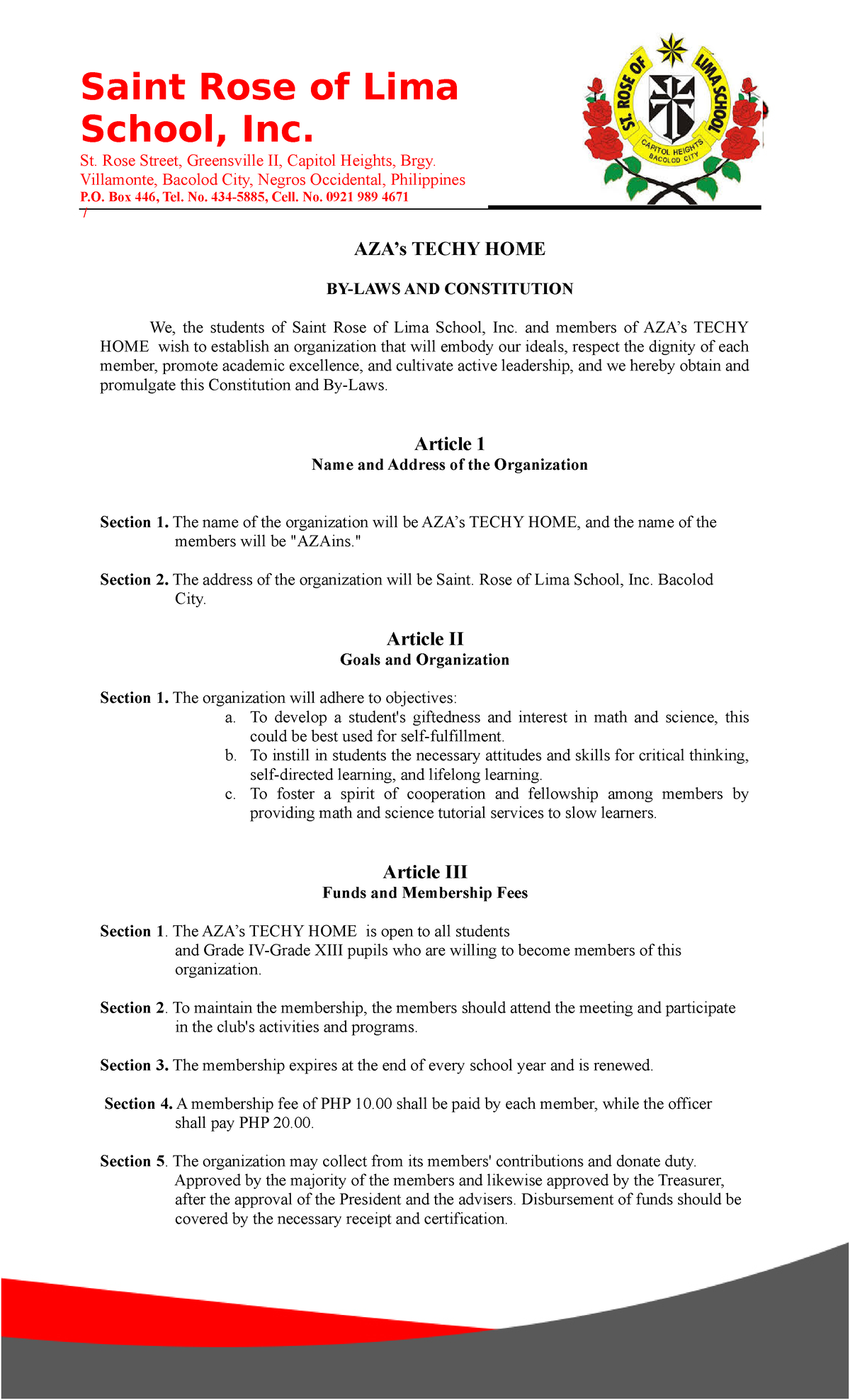 AZAs-Techy-Club - WEW EWE WEWEWE - School, Inc. St. Rose Street ...