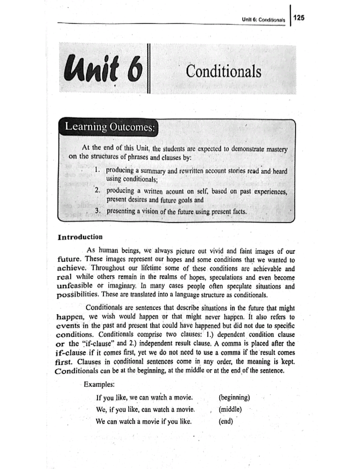 Conditionals Structure of English by Dapat et. al - Unit 6 ...