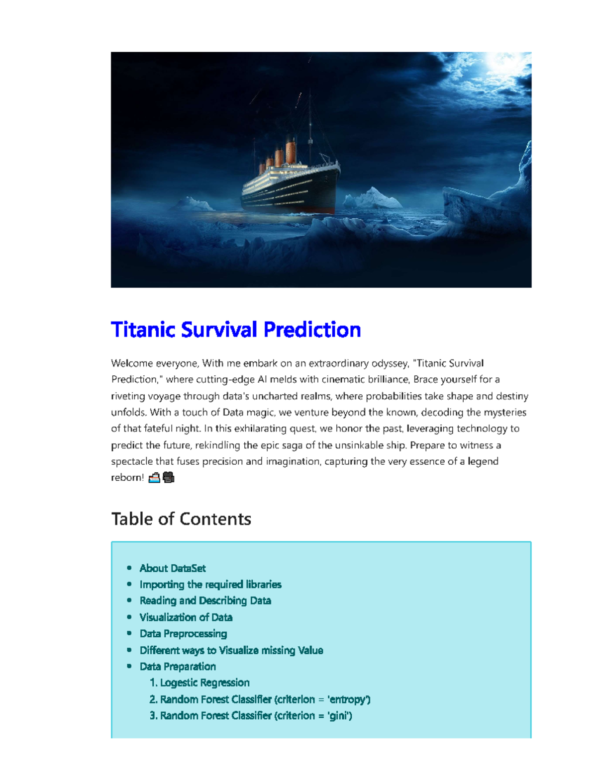 Titanic-Prediction - great for self practice - Statistics & Programming - Studocu