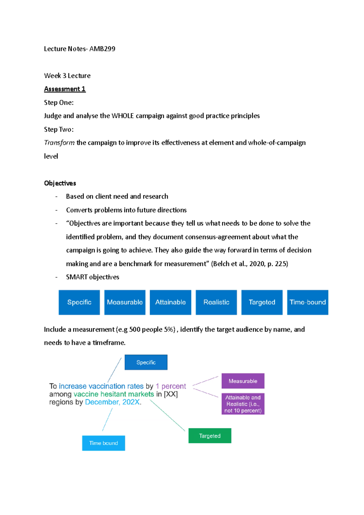 Lecture Notes - They also guide the way forward in terms of decision ...