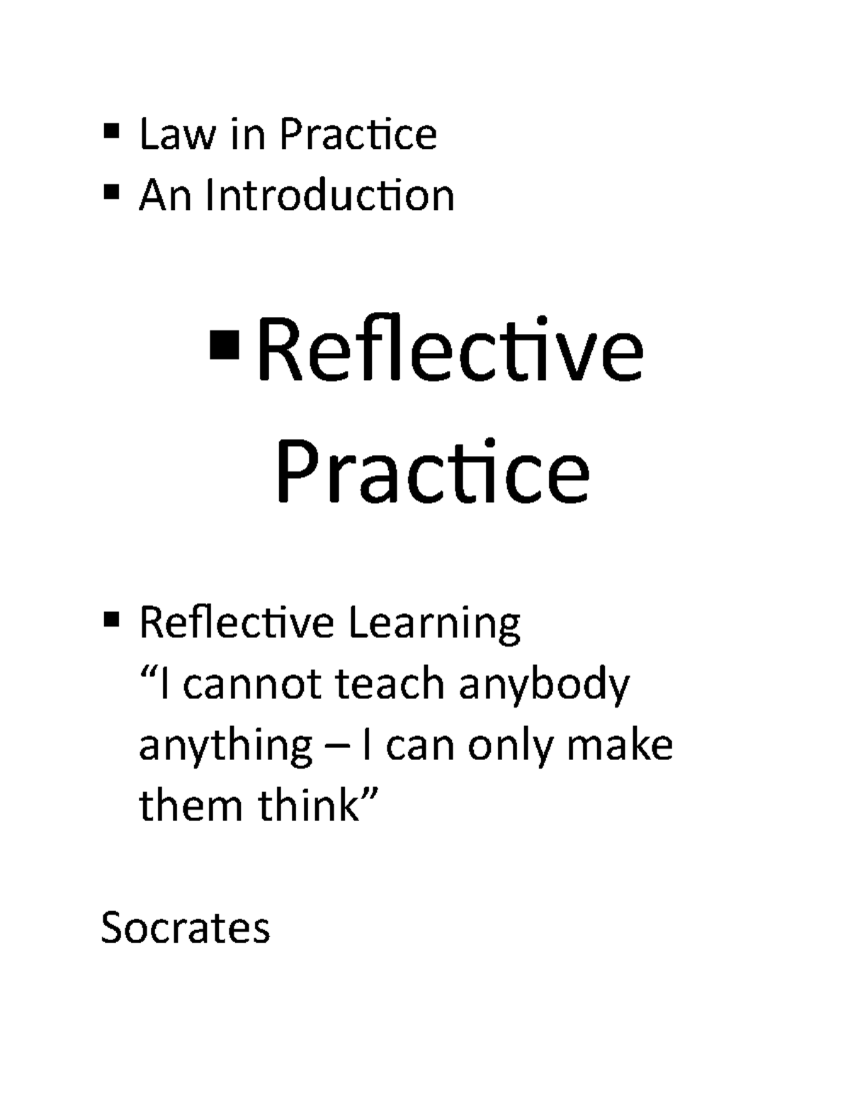 Law in Practice- reflective practice - 456Z0016 - MMU - Studocu