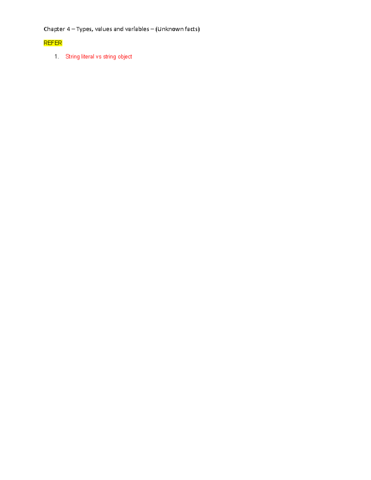Chapter 4 Types Variables And Values Chapter 4 Types Values And Variables Unknown