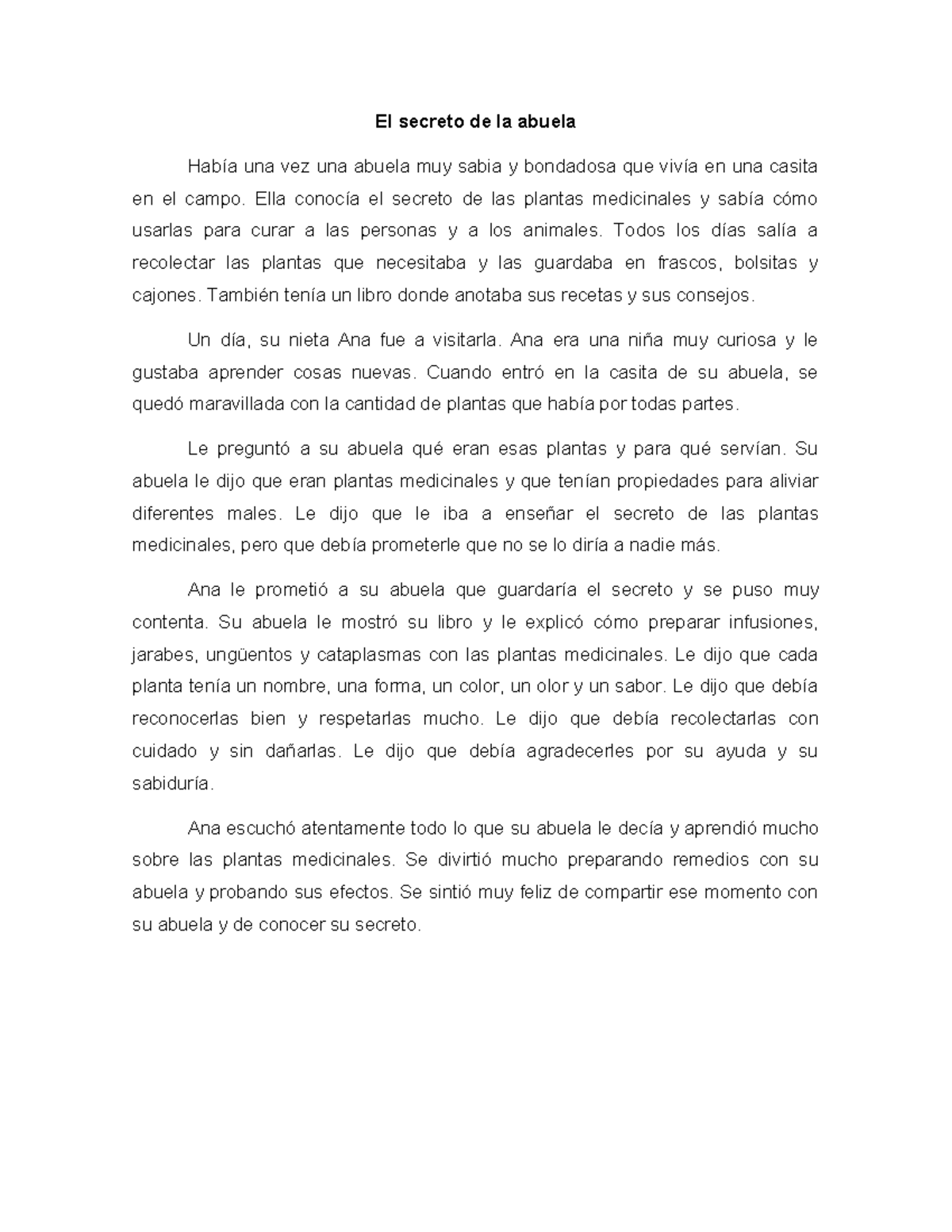 C-cuento- tseltal -6º - Cuento sobre las plantas medicinales - El ...