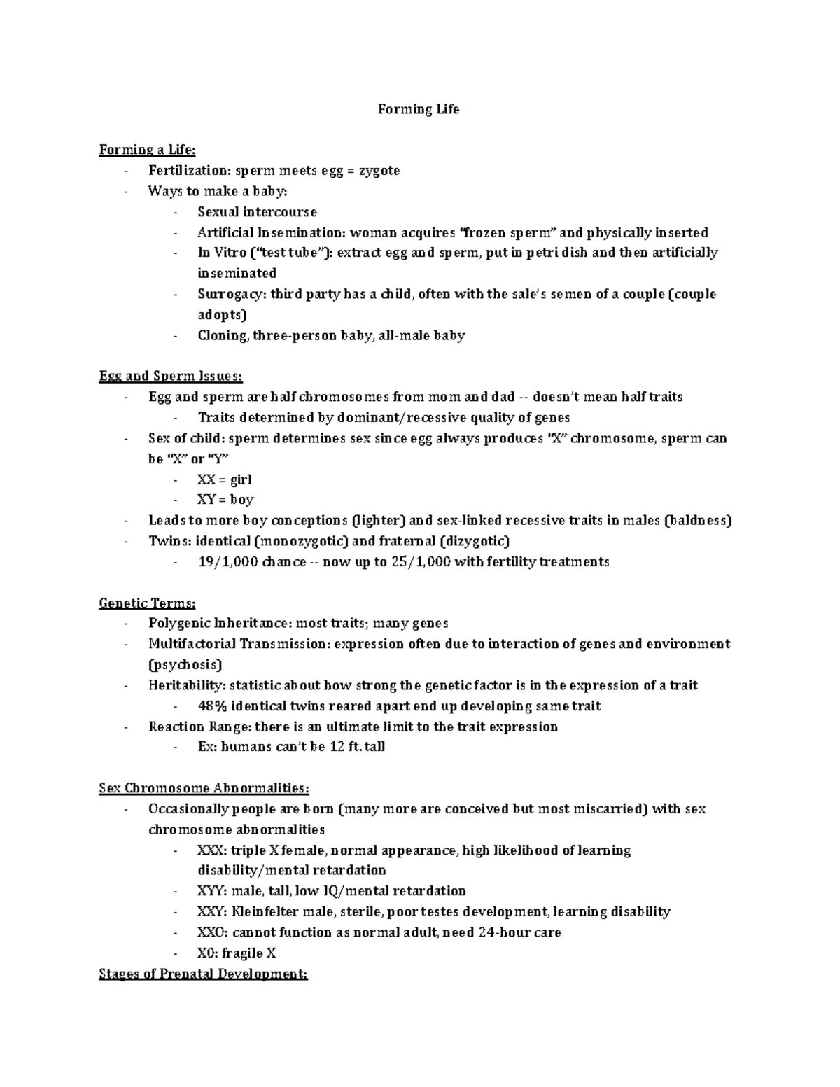 Forming Life - Professor Richard Bargdill - Forming Life Forming a Life ...