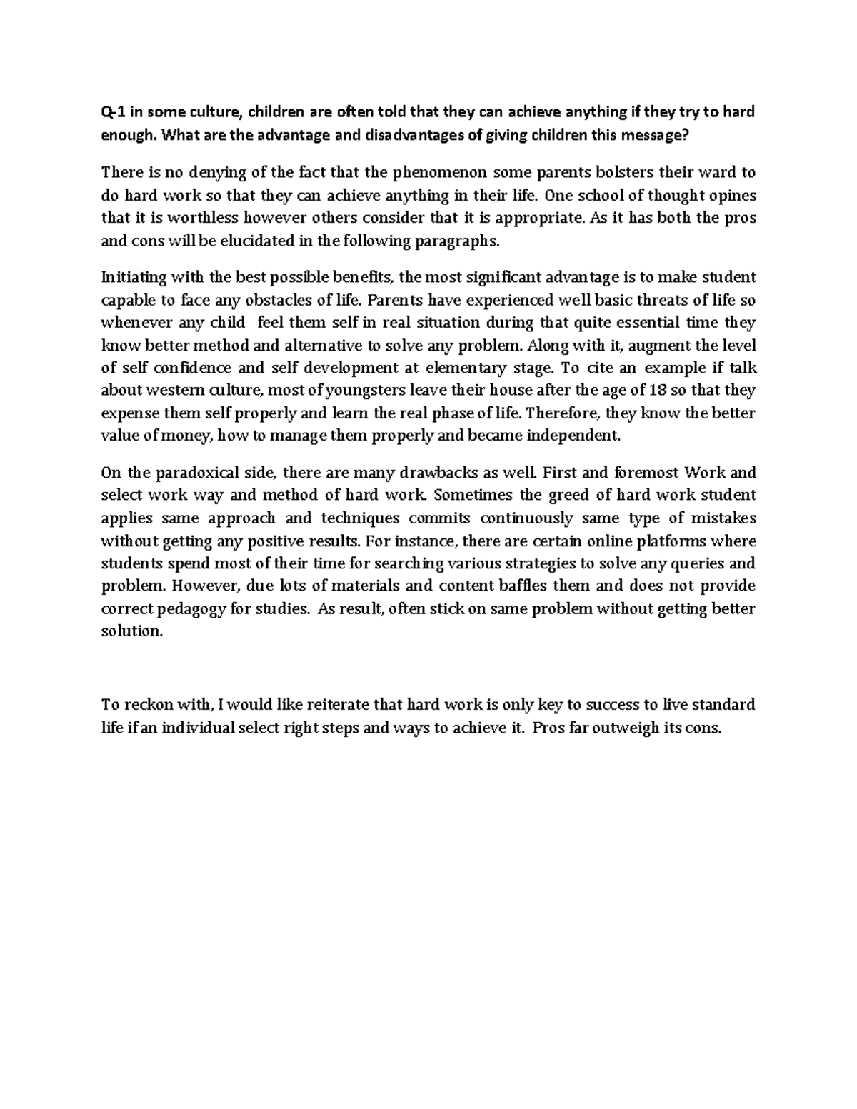 ( Essay) advantage outweigh disadvantage Cambridge book (15) - Q-1 in ...