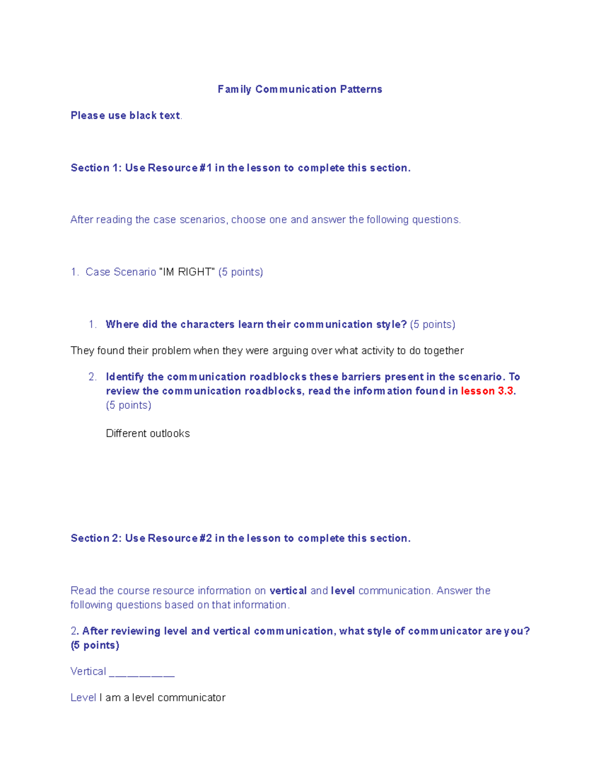 3.5 - Family Communication Patterns - Family Communication Patterns ...
