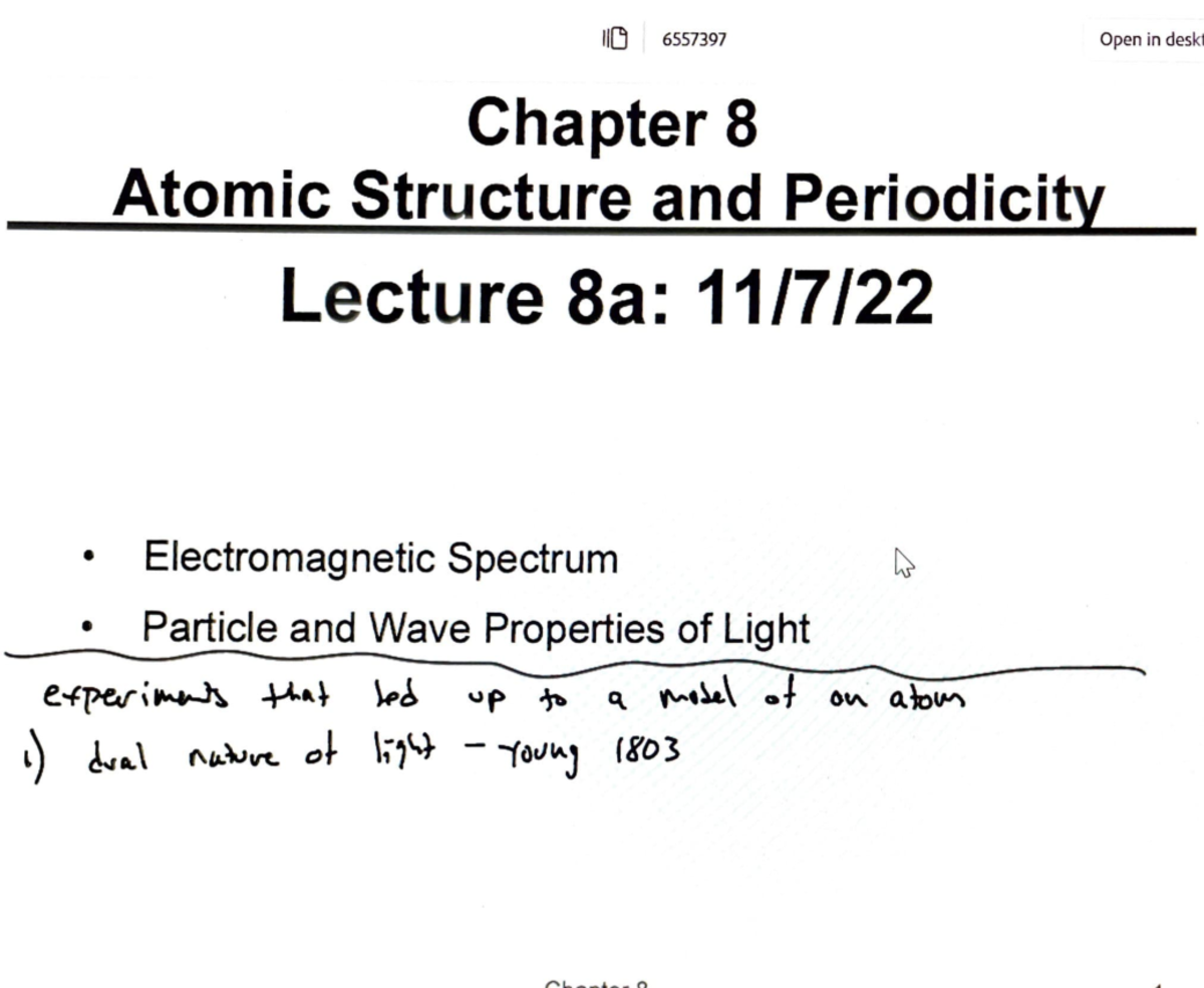 Lecture 8a notes - chapter 8 - 11[3 6557397 Op en in deskl Chapter 8 ...
