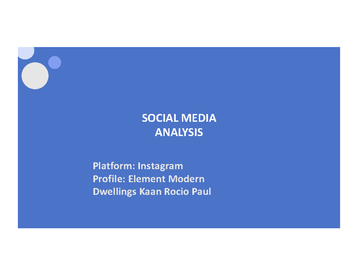 Major Assignment II - sjd - SOCIAL MEDIA ANALYSIS Platform: Instagram ...