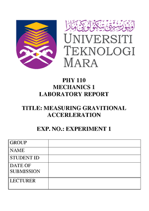 Experiment 2 Physic 1 1 Experiment 2 Linear Motion Objective To