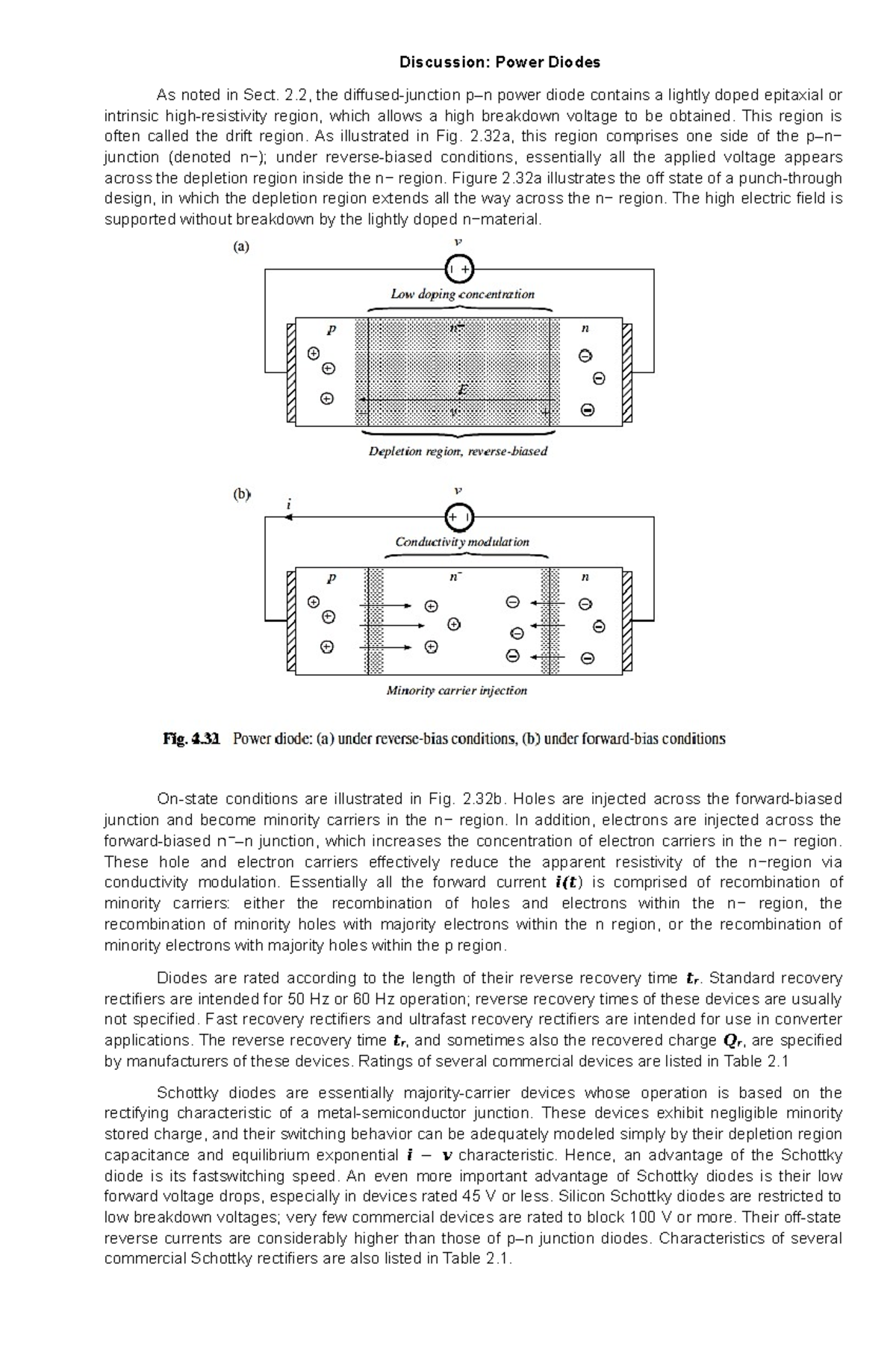 Power Diodes - Discussion: Power Diodes As noted in Sect. 2, the ...