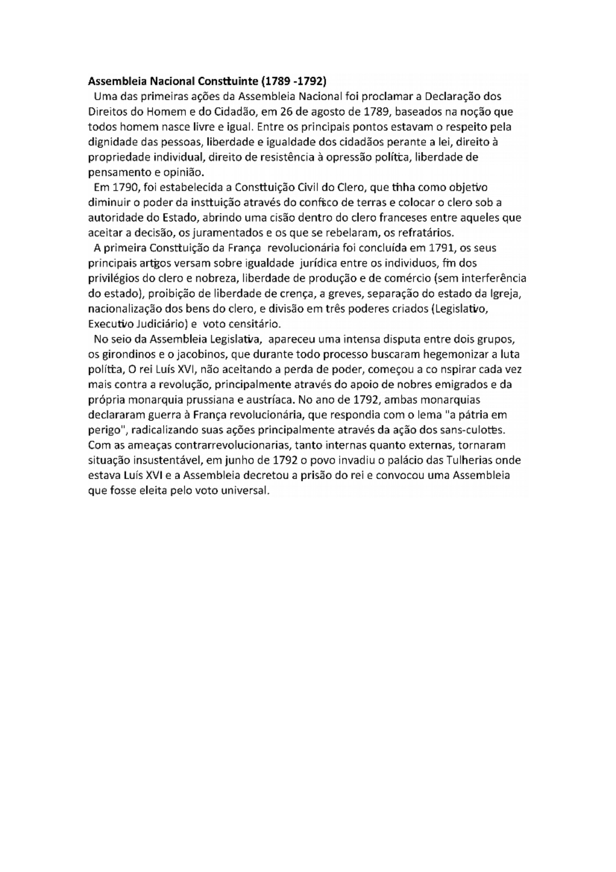 Assembleia constituinte - Assembleia Nacional Constituinte (1789-1792 ...