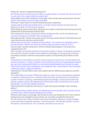 Criminology Unit 7 Critical Thinking Questions - Which criminal justice ...