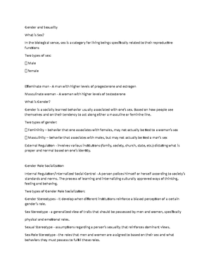 Gender Interests and Needs - Gender Interests and Needs Gender ...