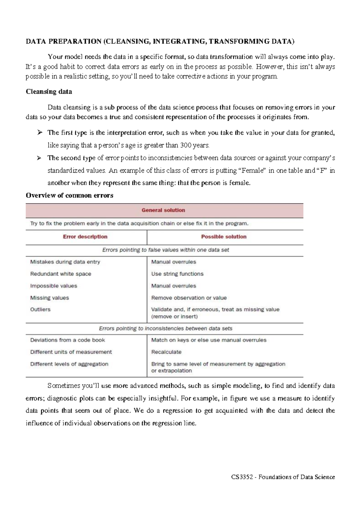 Data Cleaning Transformation Data Preparation Cleansing Integrating Transforming Data Your
