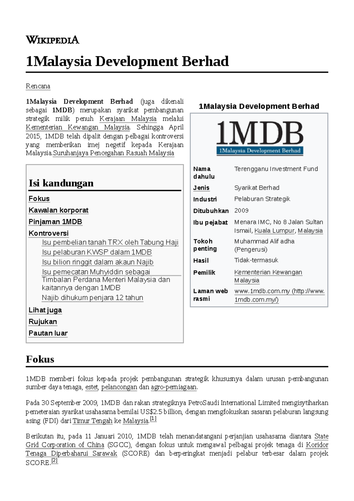 1 malaysia development berhad - 1Malaysia Development Berhad Nama ...