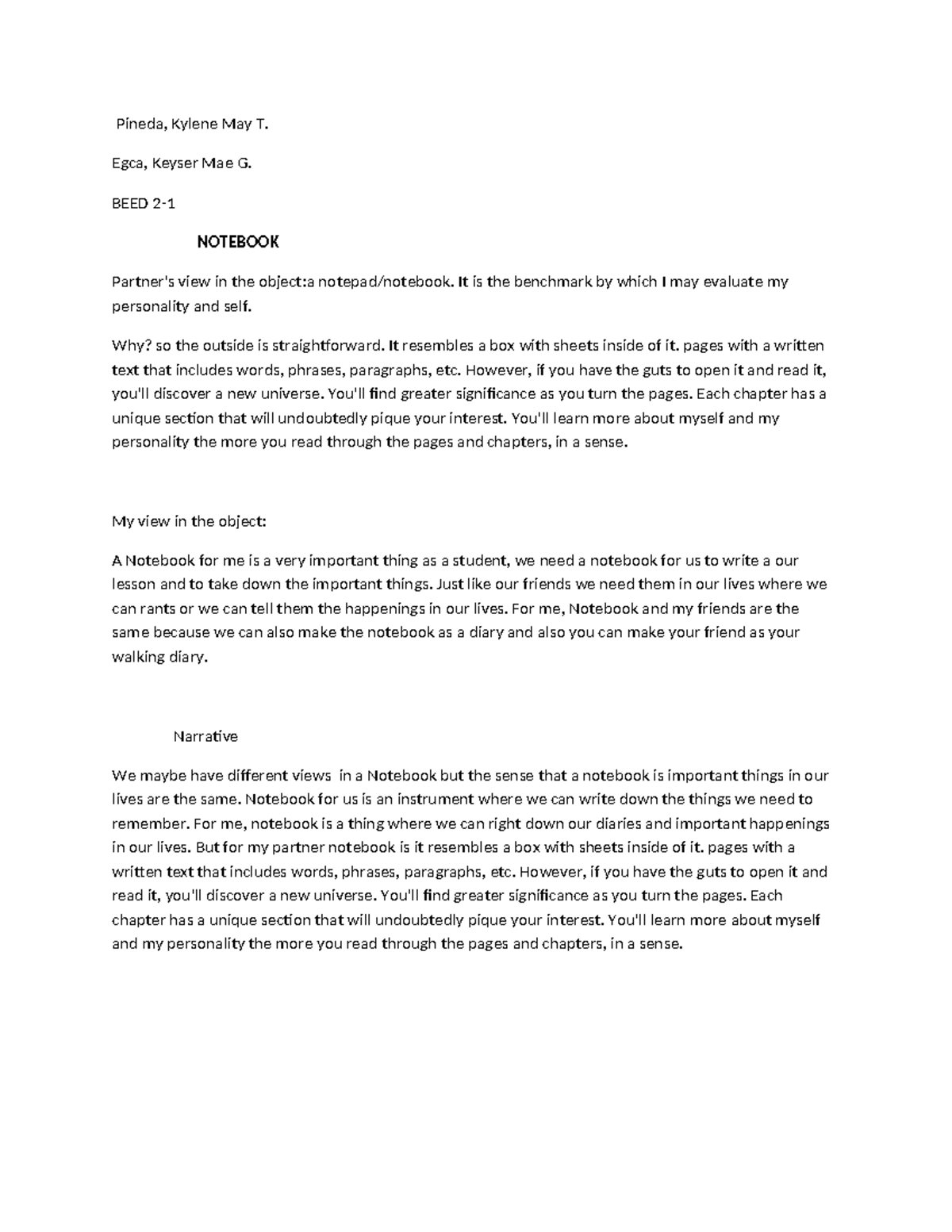 Activity 2 Edtcol - Mmmkl - Pineda, Kylene May T. Egca, Keyser Mae G ...