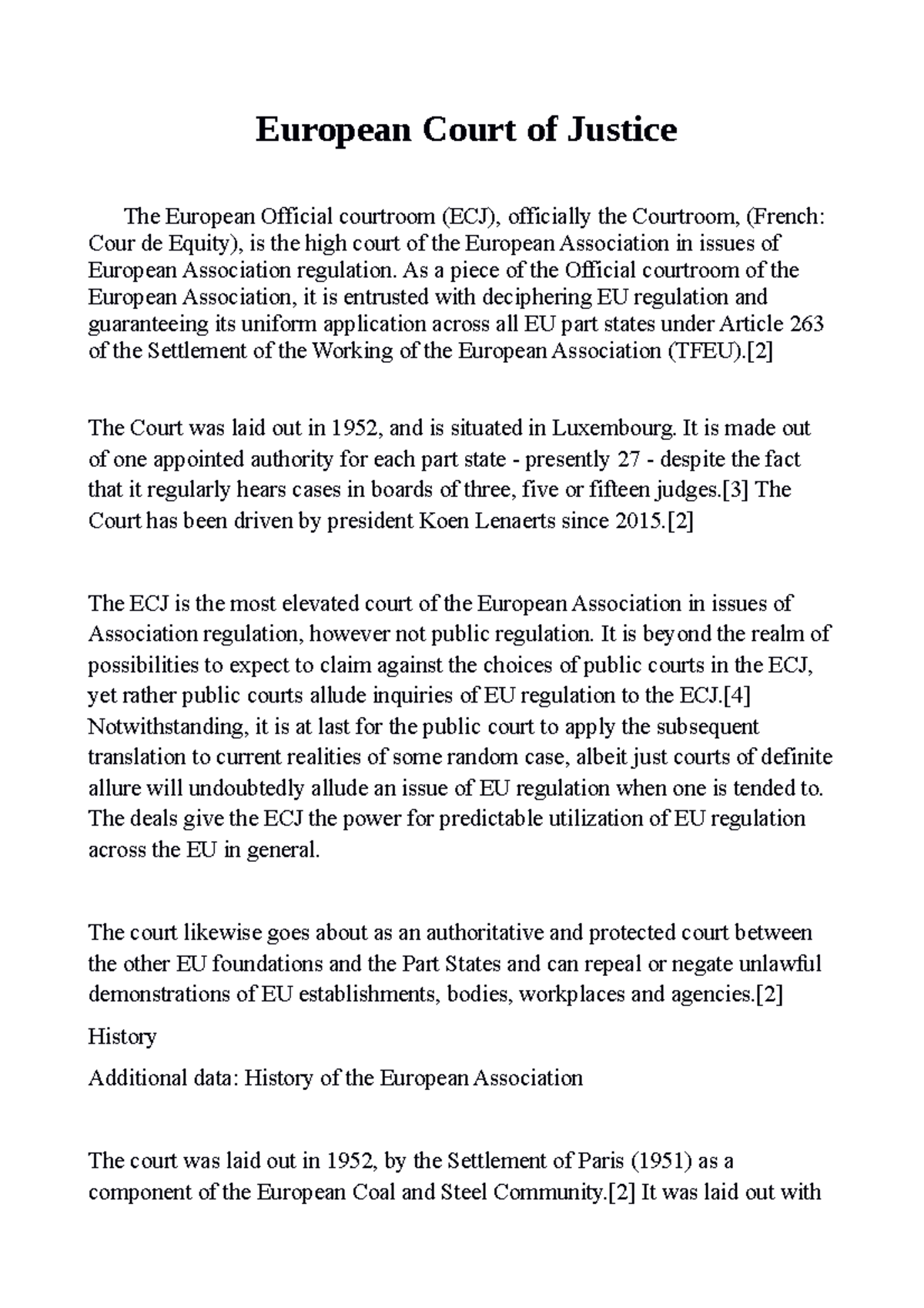 European Court of Justice - As a piece of the Official courtroom of the ...