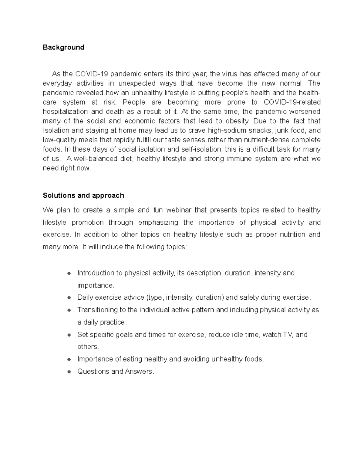 Background in rph - Background As the COVID-19 pandemic enters its ...