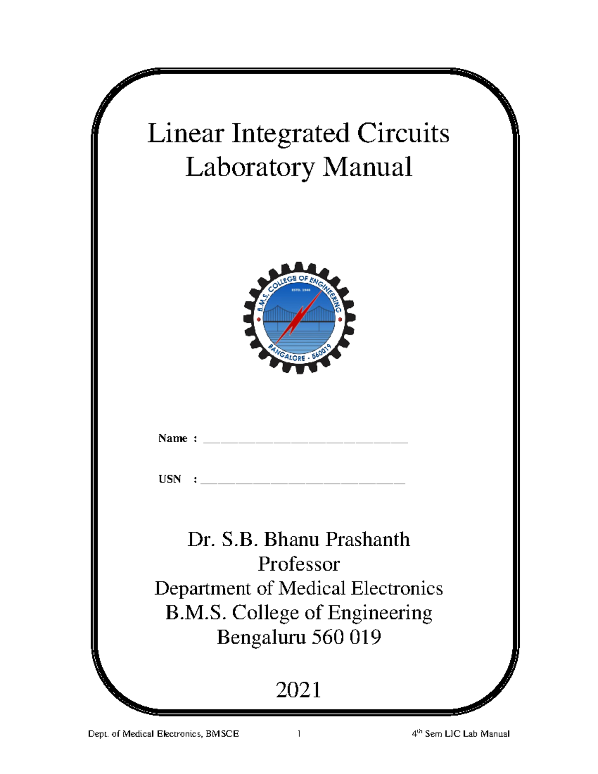 Linear Integrated Circuit Lab Manual for Engineering third year ...