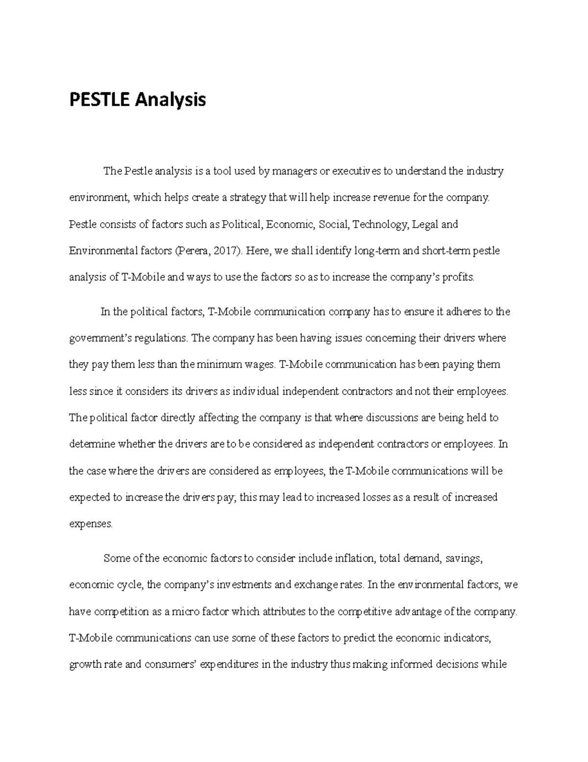 T-mobile-communication-technologies - PESTLE Analysis The Pestle ...
