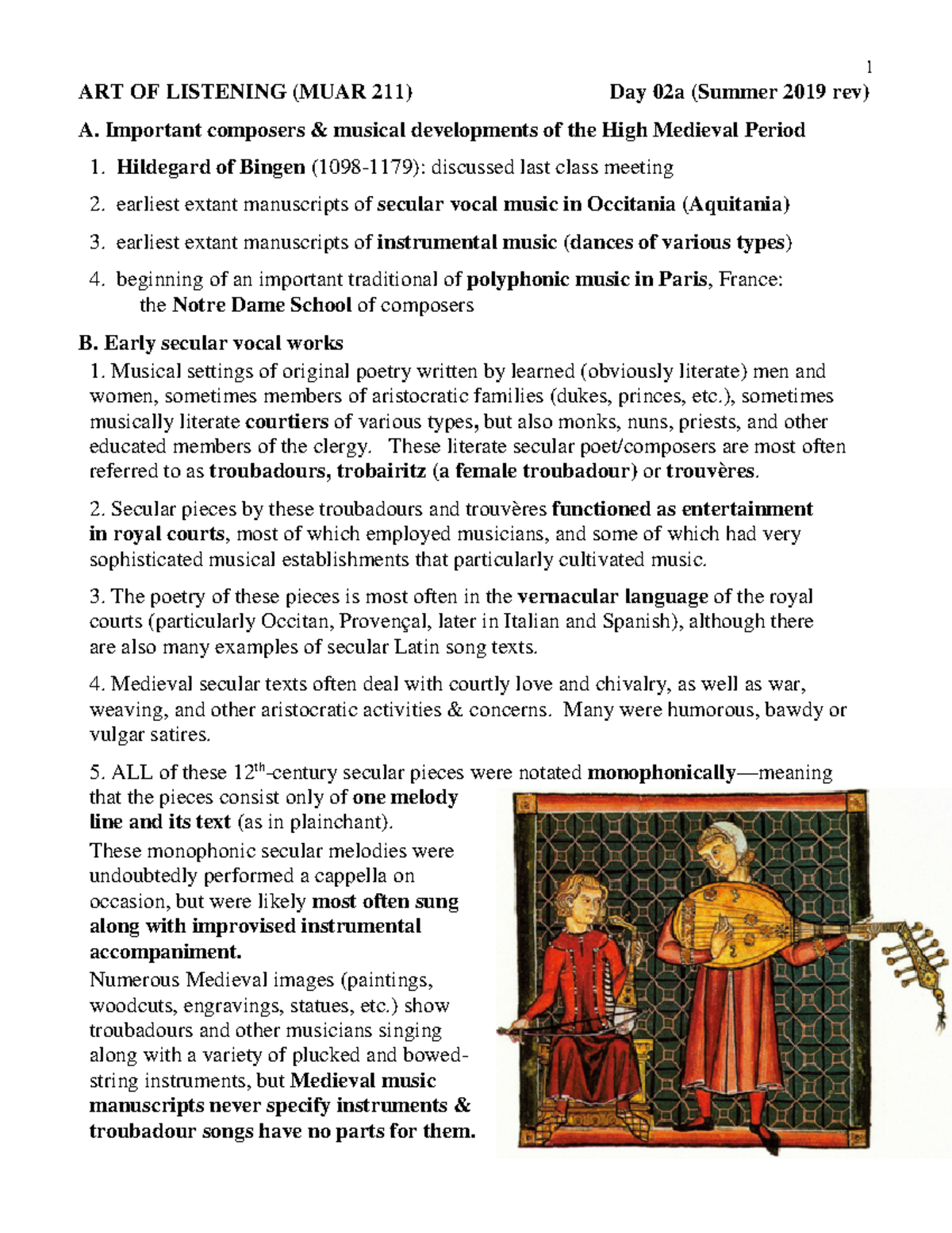 Day 03 Student Notes 12th-14th centuries (June 2020 revision) - ART OF ...