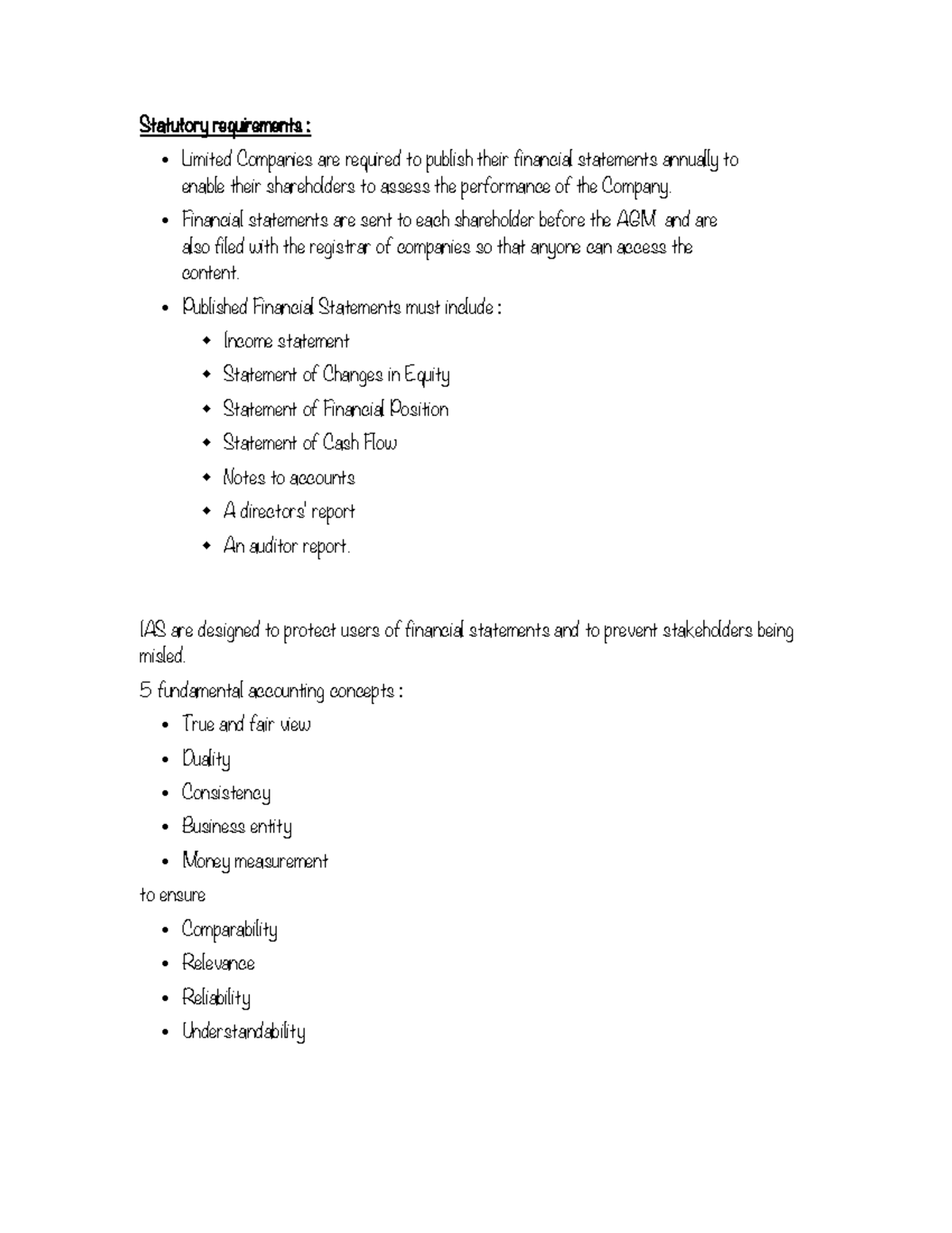Accounting policies and standards - Financial Accounting - Studocu