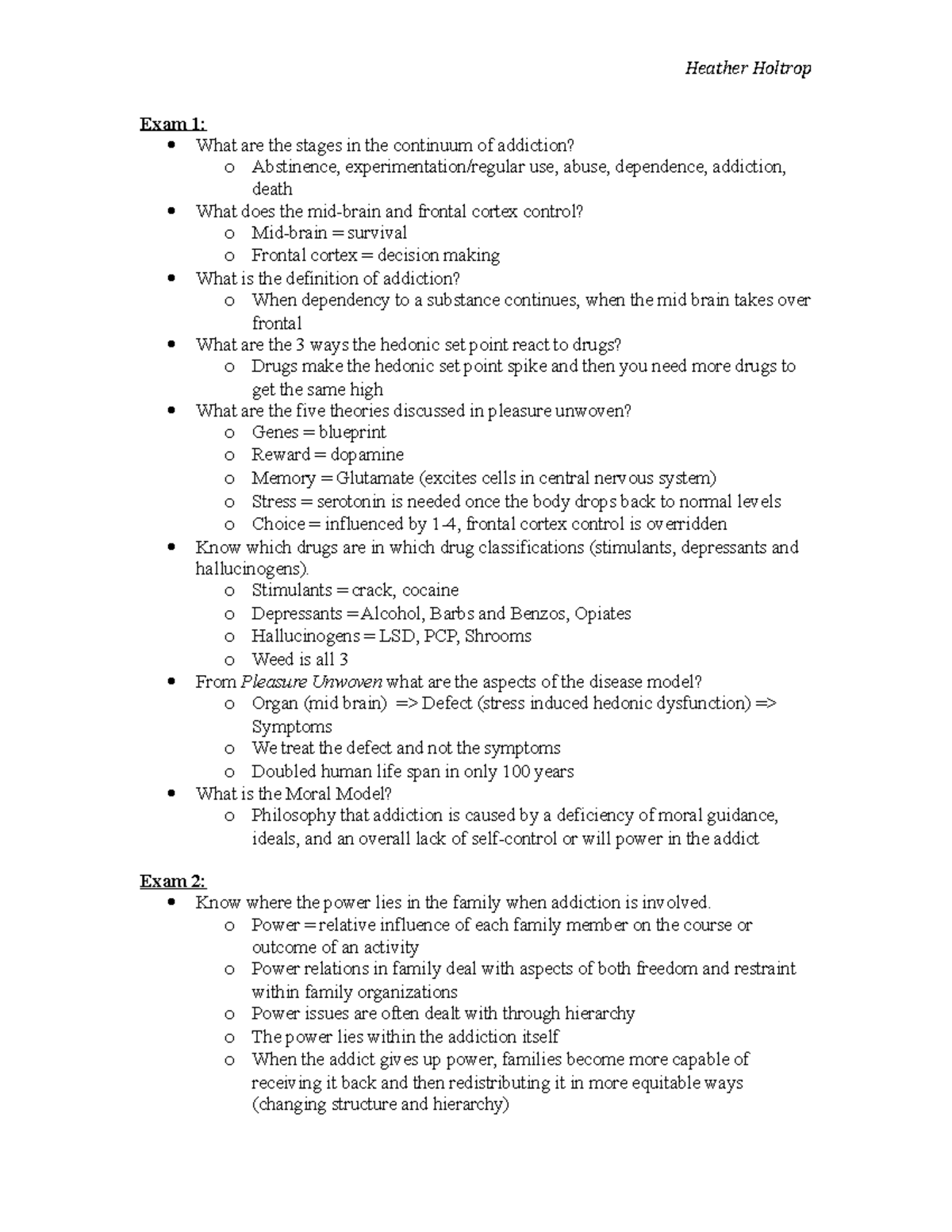 ADRS Final Exam Review - Exam 1: What are the stages in the continuum ...