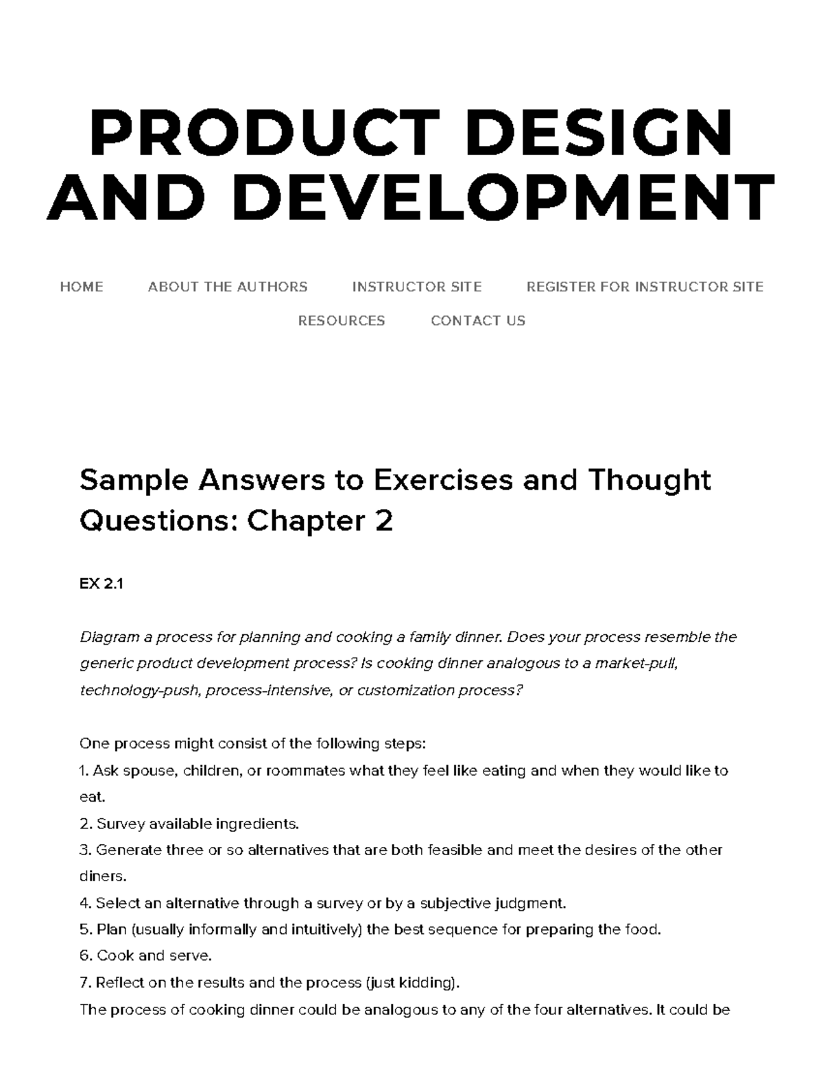 Solutions-02 - Product Design AND Development - Sample Answers to ...