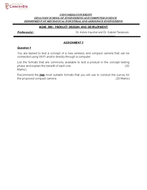 491097634 380 final paper - MIAE 380 Product Design and Development ...