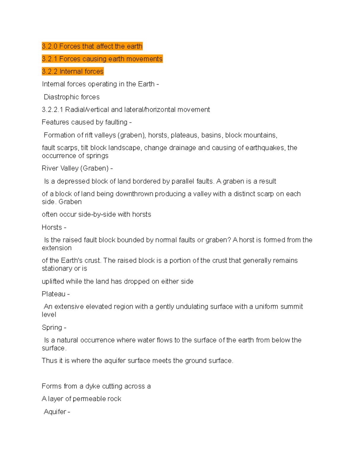 S.D Geography-3 - C.J - 3.2 Forces that affect the earth 3.2 Forces ...