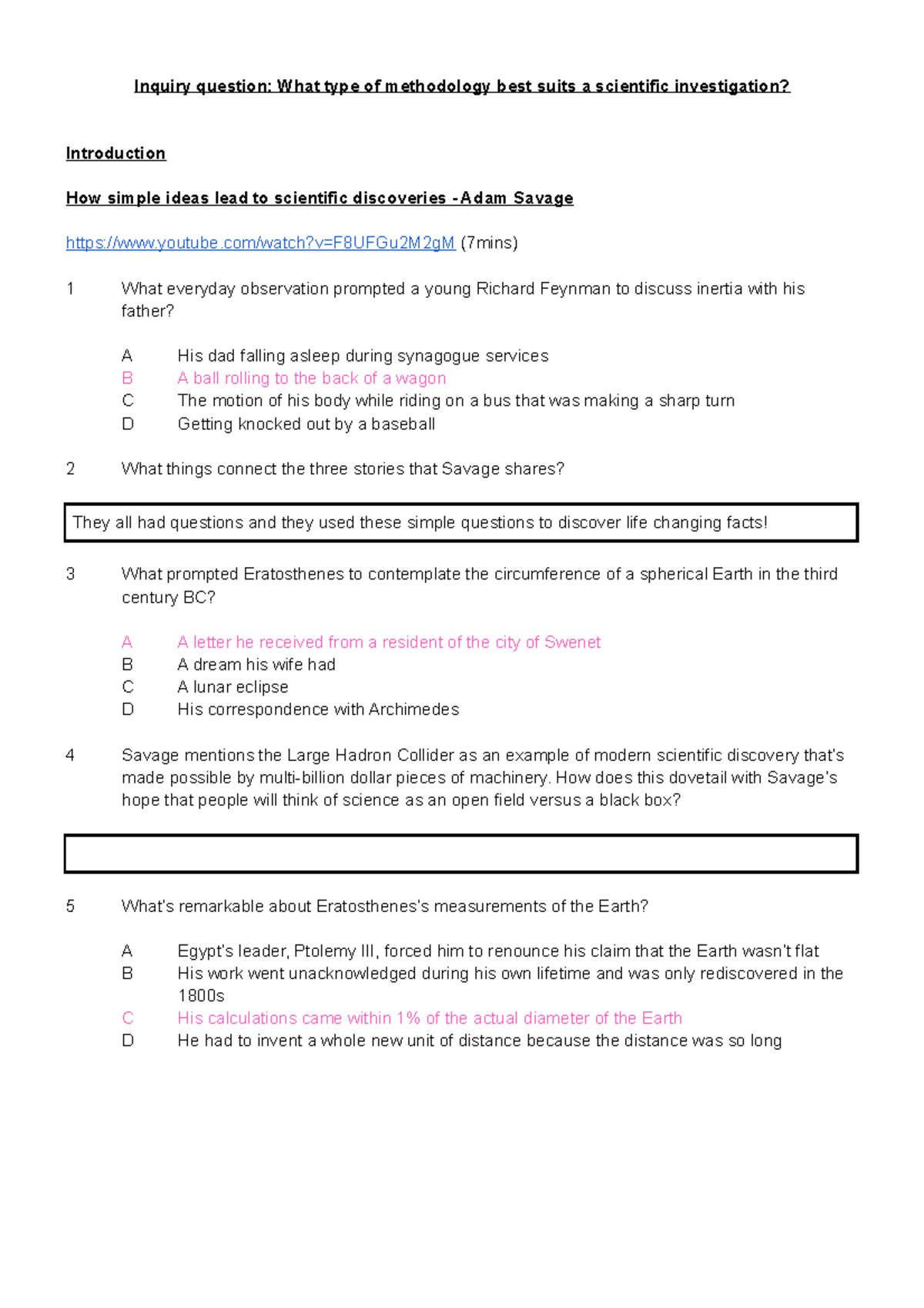 2.1 IQ2 Inquiry question What type of methodology best suits a ...