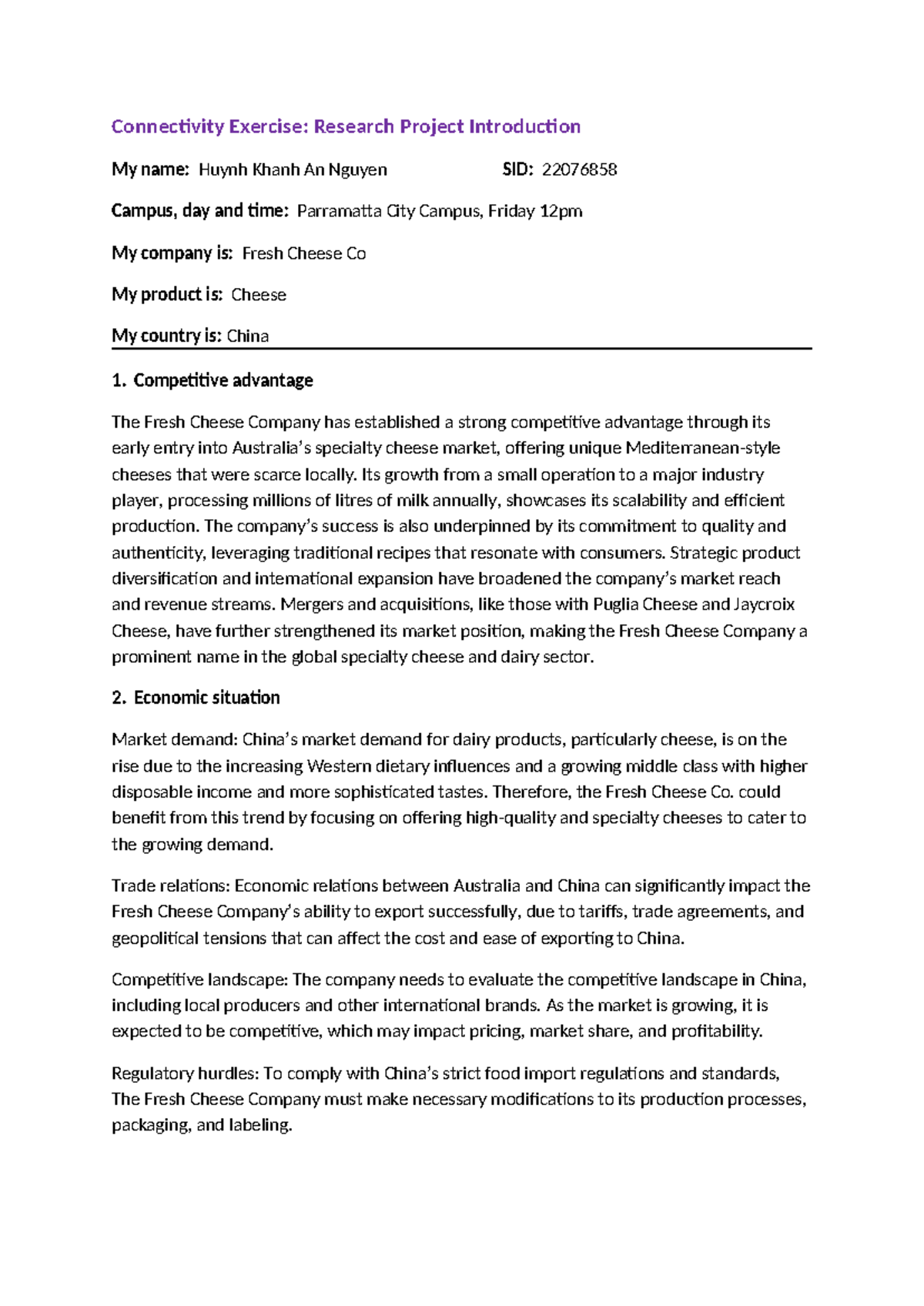Connectivity Exercise Template - Connectivity Exercise: Research ...
