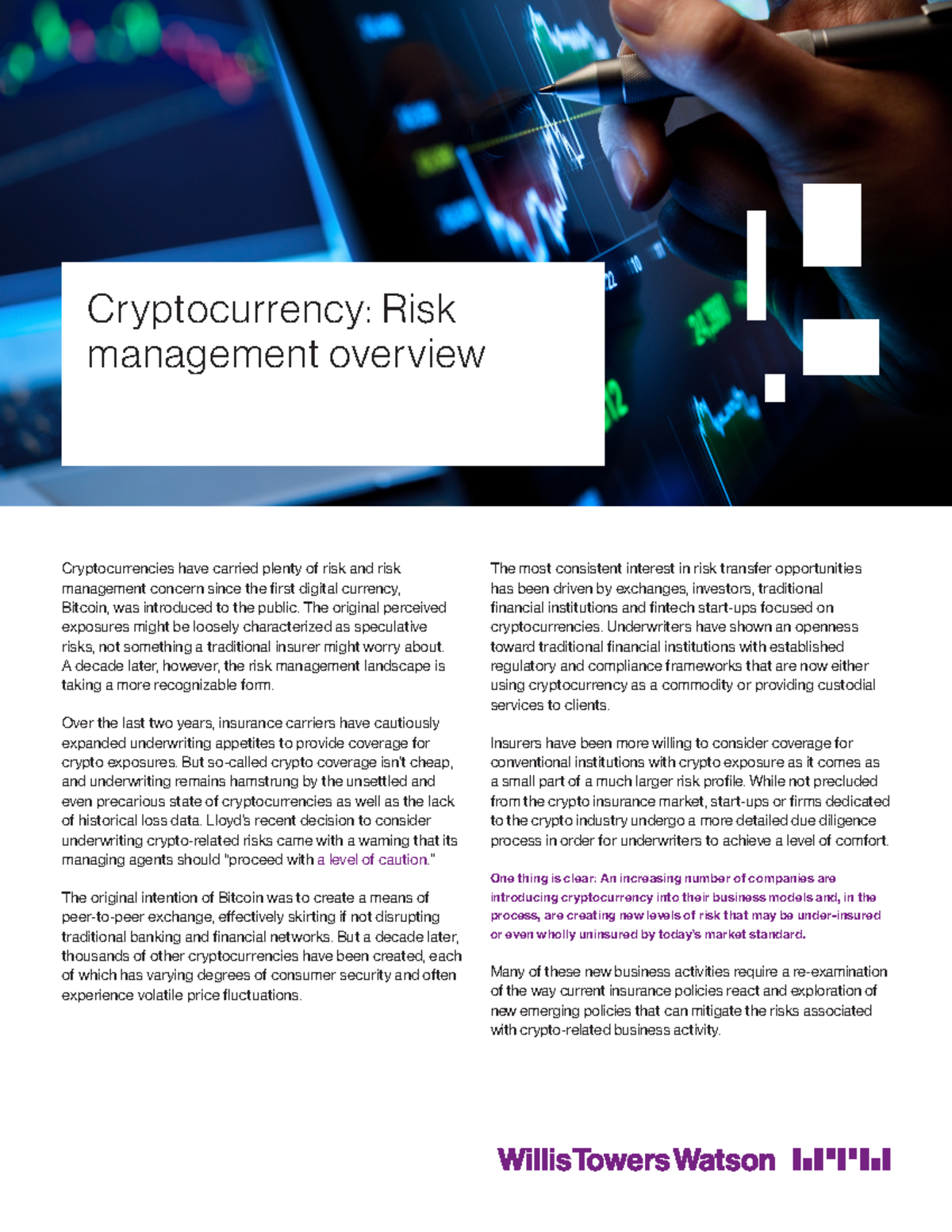 Cryptocurrency-risk-management-overview - Cryptocurrencies have carried ...