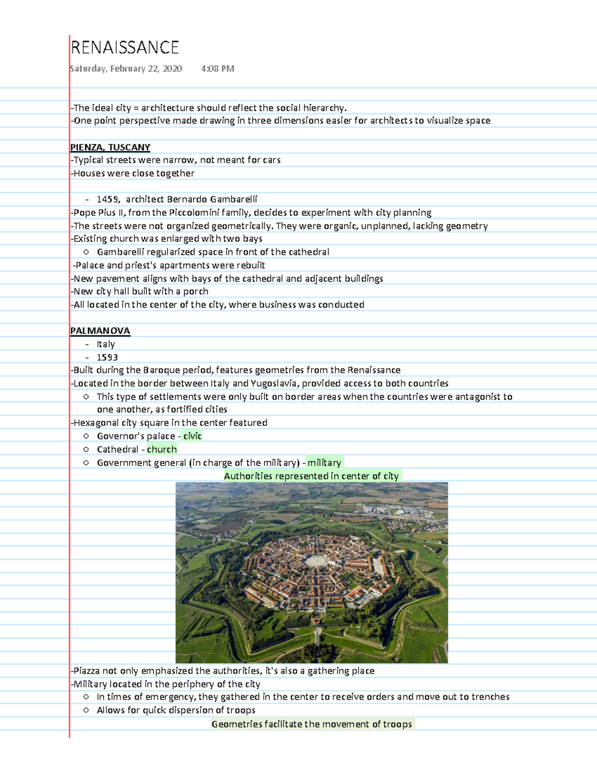 Urban Planning - Renaissance - ͲdŚĞ ŝĚĞĂů ĐŝƚLJ с ĂƌĐŚŝƚĞĐƚƵƌĞ ƐŚŽƵůĚ ...