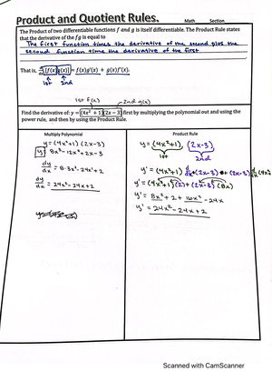 Calculus first derivative test - MATH 150 - Studocu