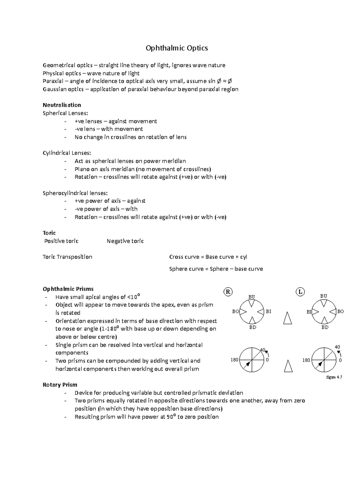 Ophthalmic Optics Course at Samantha Brabyn blog