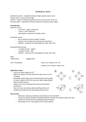 [Solved] A prism has an angle of 10 degrees and power 9 prism dioptres ...