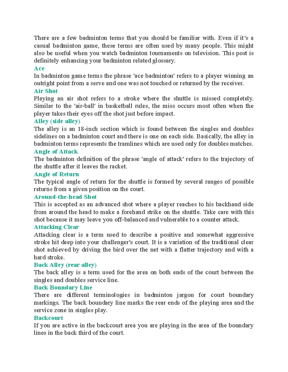 Badminton lecture notes hope it helps just to make it long kasi ...
