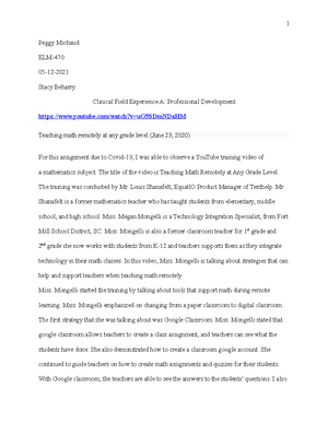 ELM-470-T2-Mathematical Lesson Analysis - Mathematical Lesson Analyses ...