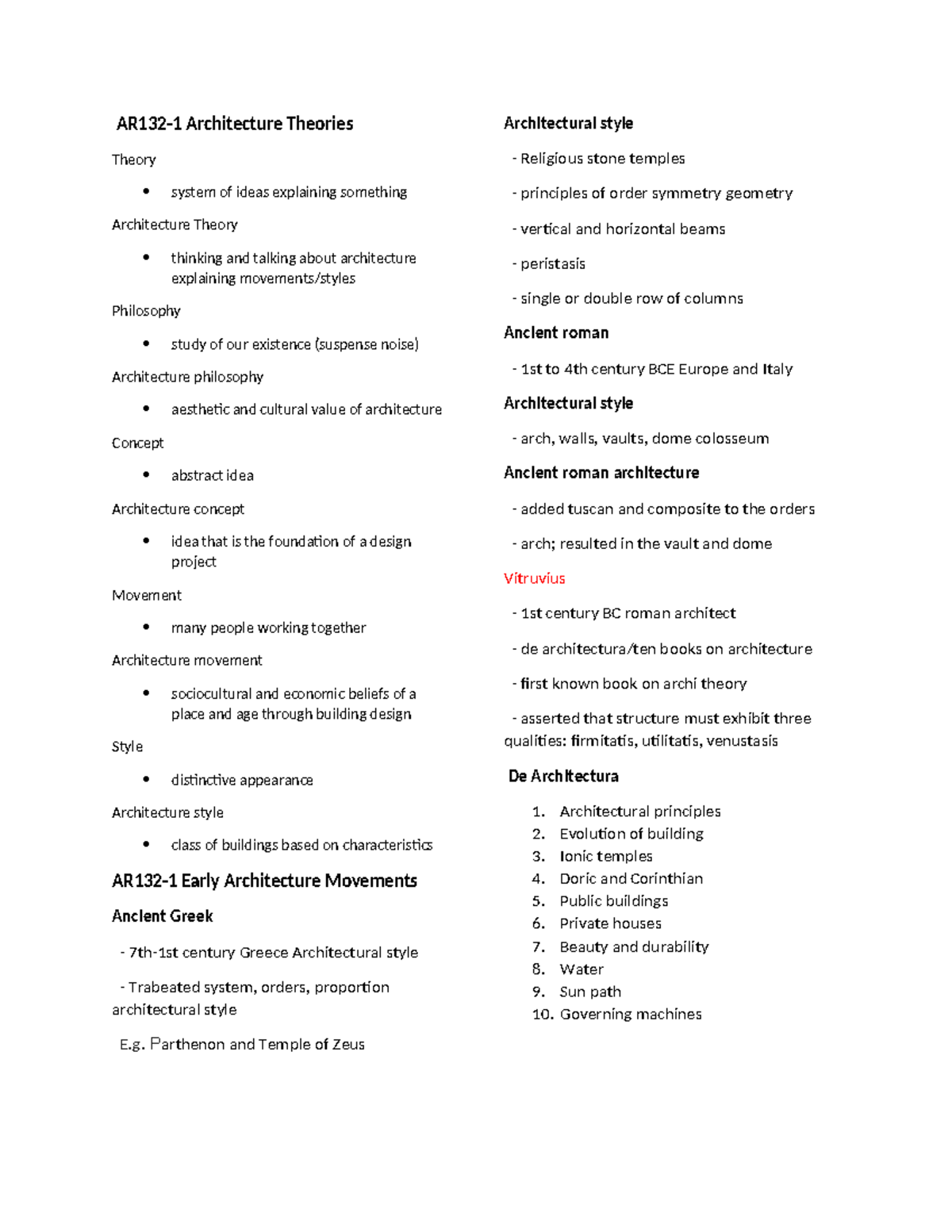 TOA 2 Module 1 Reviewer - AR132-1 Architecture Theories Theory system ...