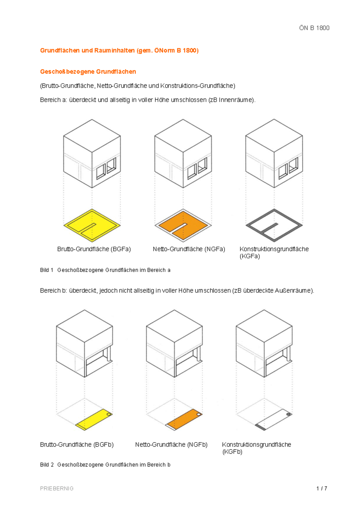 BGF - Bruttogeschossfläche und Bruttorauminhalt berechnen lt ÖNORM ...