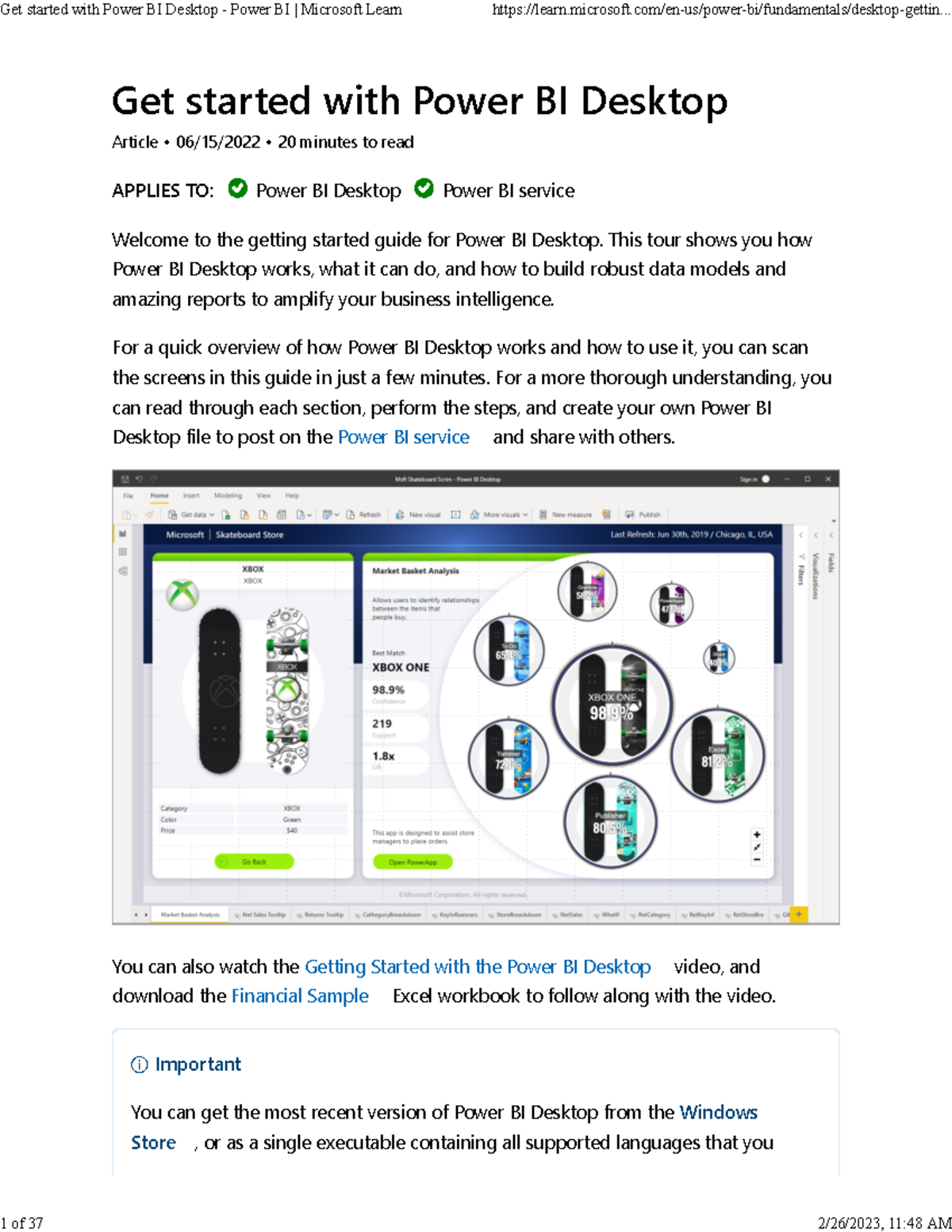 Power BI desktop-getting-started( Introduction Notes) - Get started ...