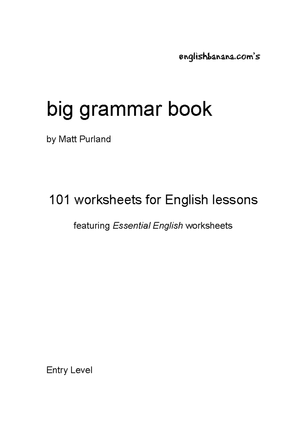 1 big grammar book - Material de repaso inglés - englishbanana’s big ...