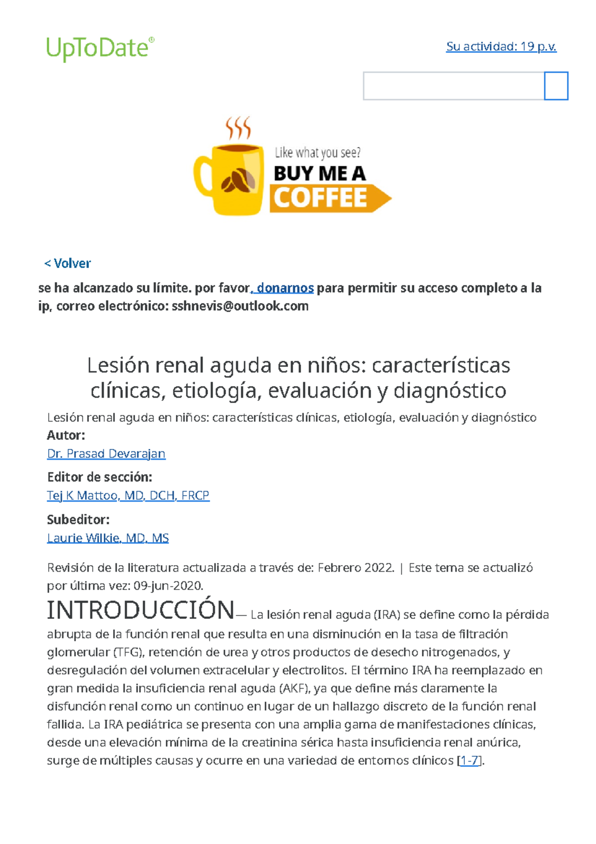 Lesión renal aguda en niños características clínicas, etiología, evaluación y diagnóstico ...