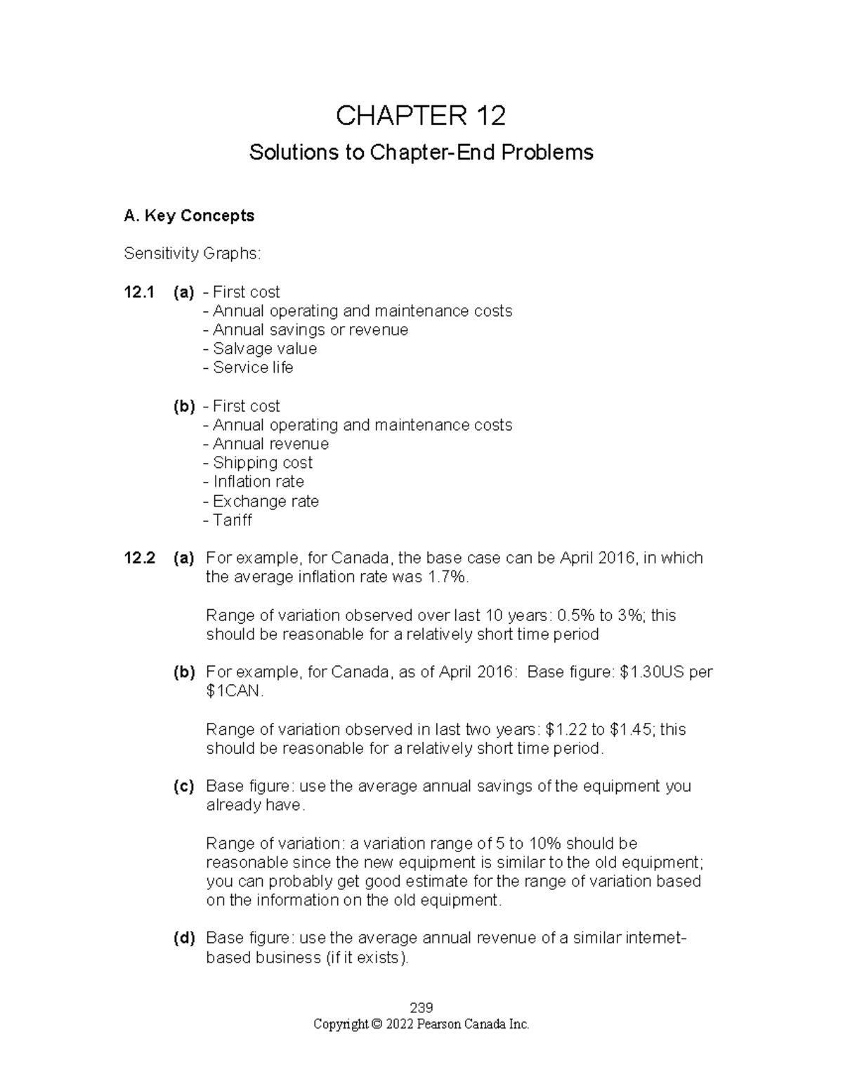 Fraser engeco 7e ism ch12 - 239 CHAPTER 12 Solutions to Chapter-End Problems A. Key Concepts ...