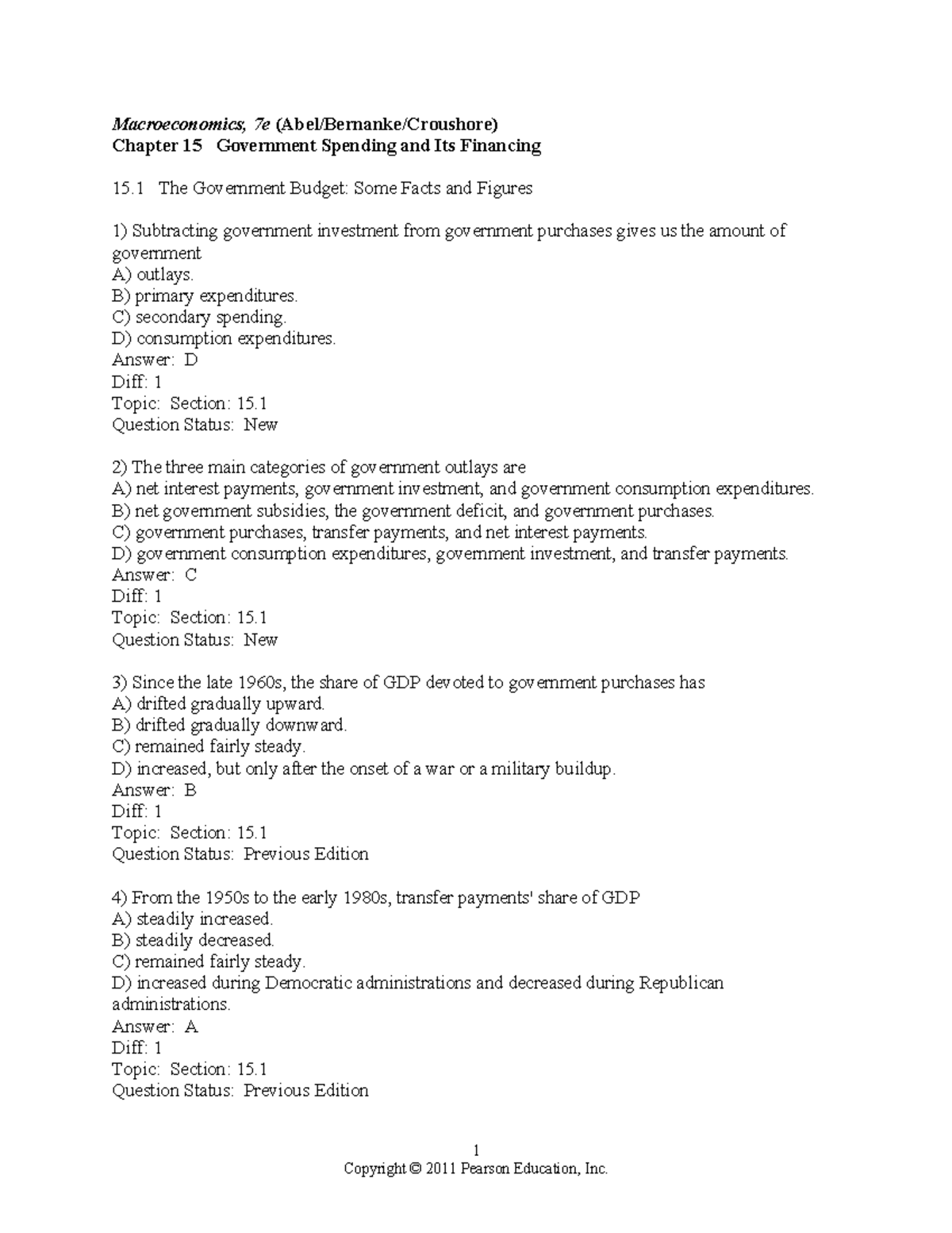 Chapter 15 - asd - Macroeconomics, 7e (Abel/Bernanke/Croushore) Chapter ...