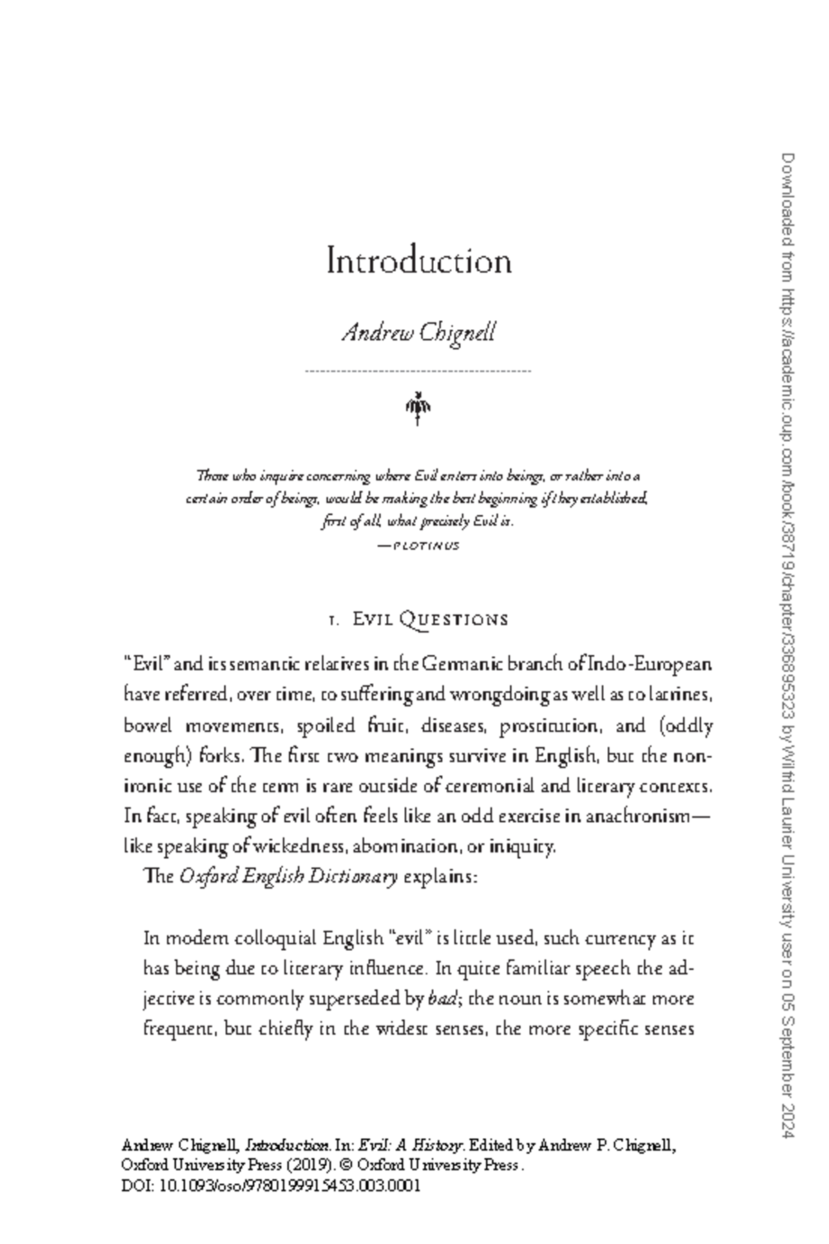 Oso 9780199915453 chapter 1 - Introduction Andrew Chignell j Those who ...