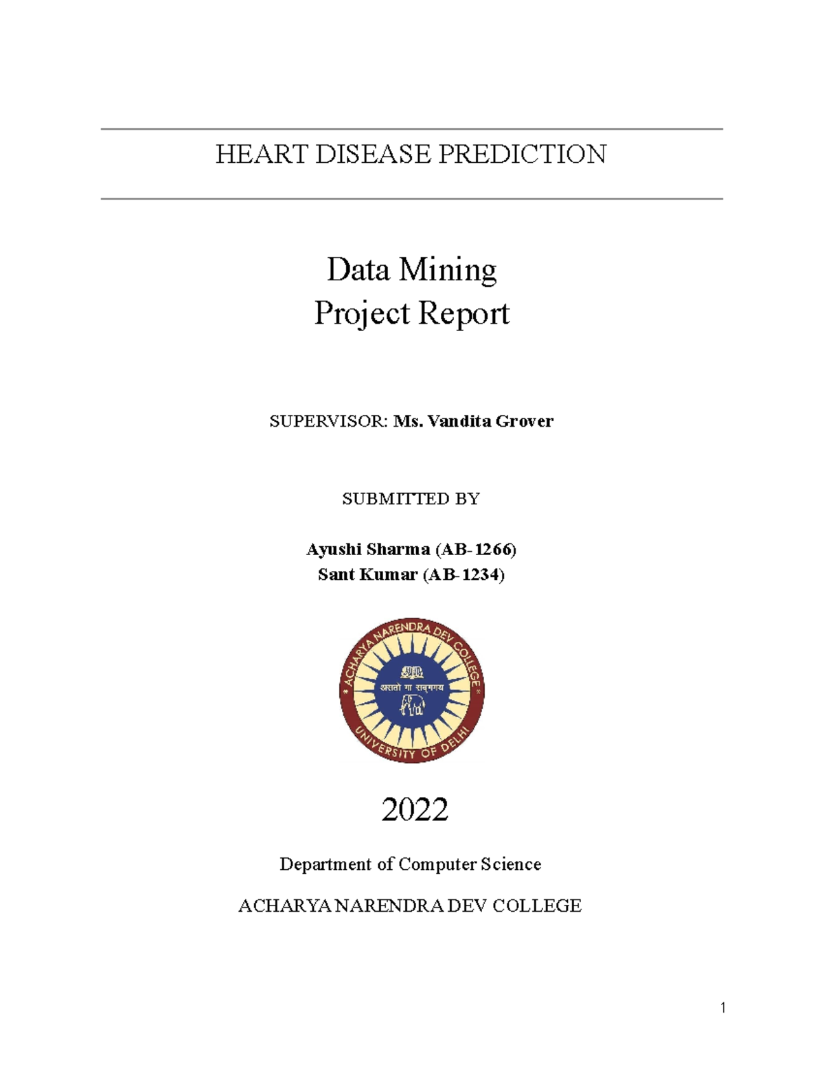 Heart Disease Prediction - HEART DISEASE PREDICTION Data Mining Project ...
